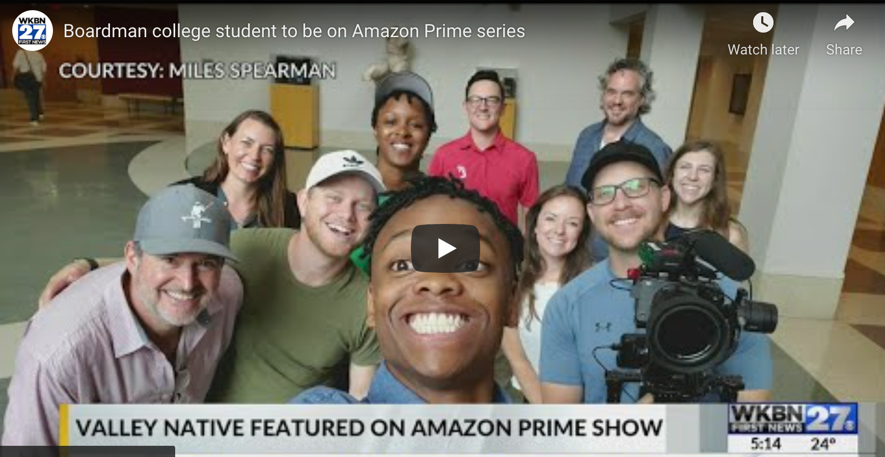 Boardman graduate to be on Amazon Prime series - TheCollegeTour.com
