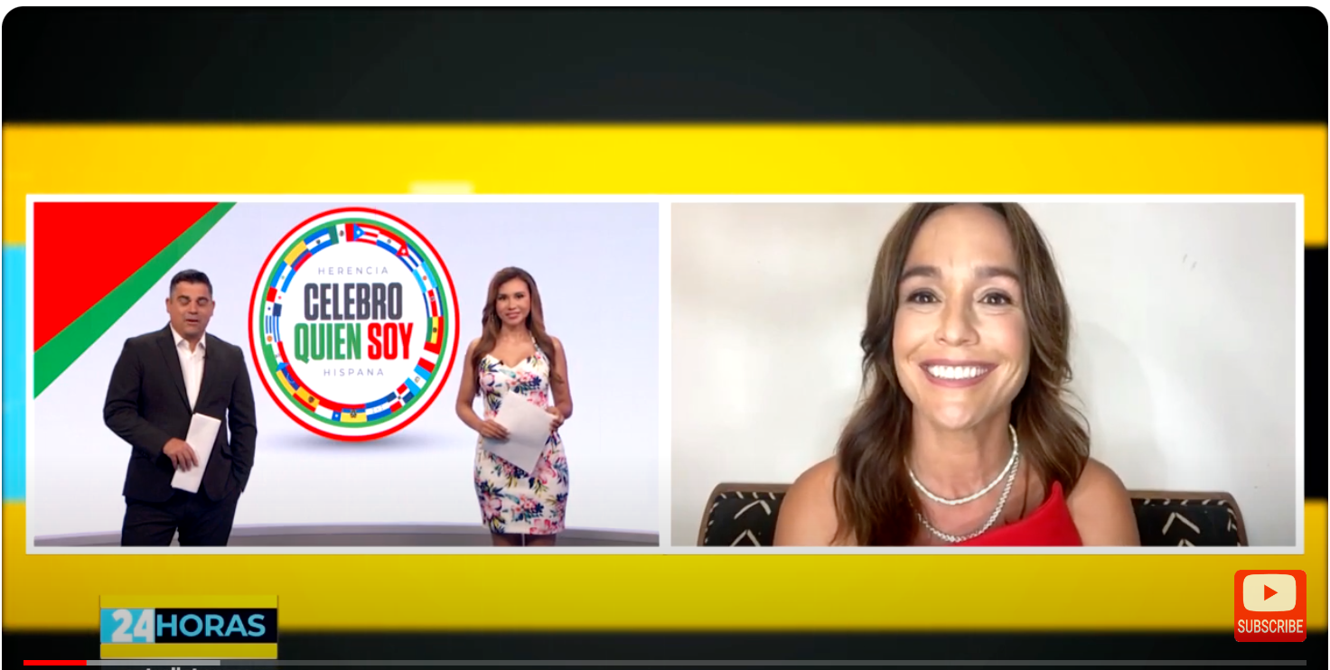 Lorena Segura Spanish-Language Interview on Estrella Media's 24Horas ...